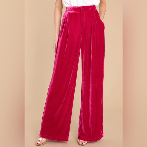Endless Rose | Pants & Jumpsuits | Fuchsia Velvet Pants | Poshmark